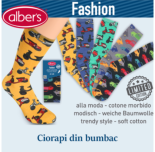 Ciorapi colorati eleganti, din bumbac