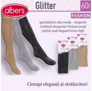 Ciorapi lungi stralucitori, eleganti, lungi, 60 DEN. alber's Glitter